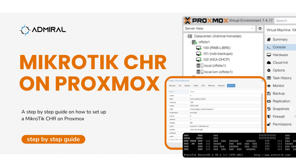 How to setup a MikroTik CHR on Proxmox - Admiral Platform