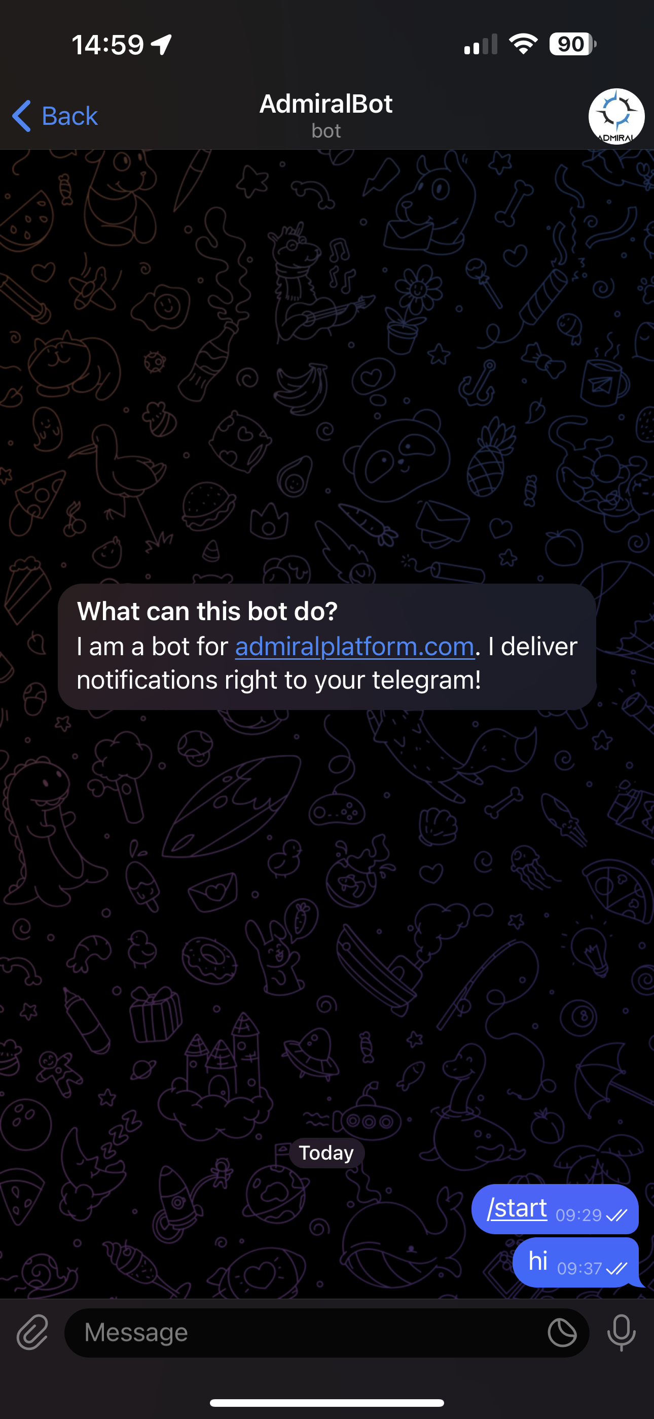 New Feature Launch: Telegram Integration - Admiral Platform