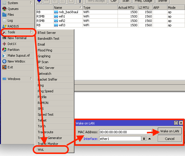 MikroTik WoL – Wake on Lan Magic Packet - Admiral Platform